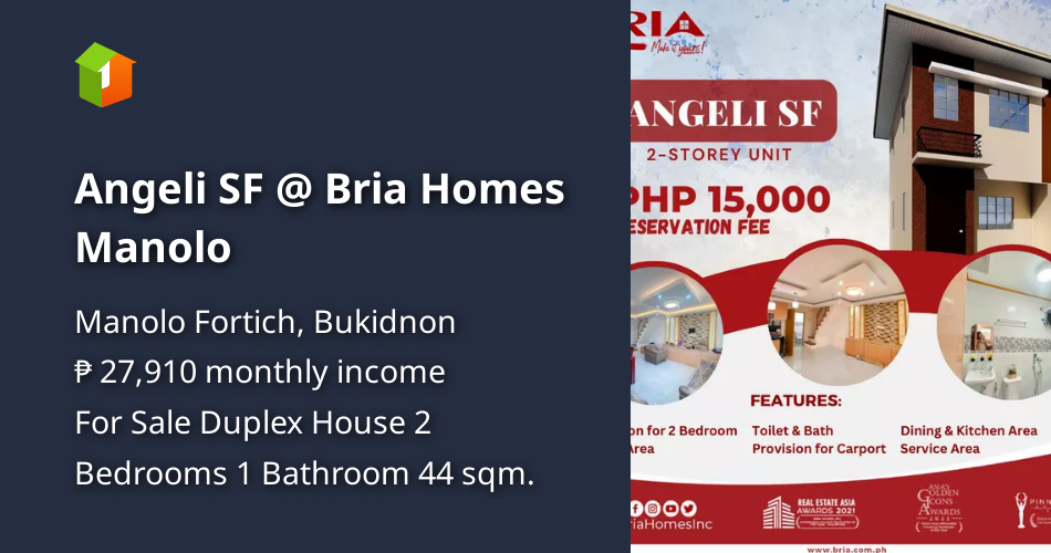 Angeli SF @ Bria Homes Manolo [Houses and Lots 🏘️] (May 2023) in Manolo ...
