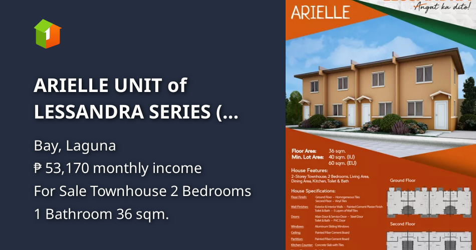 ARIELLE UNIT of LESSANDRA SERIES ( END UNIT) [House and Lot 🏘️ ...