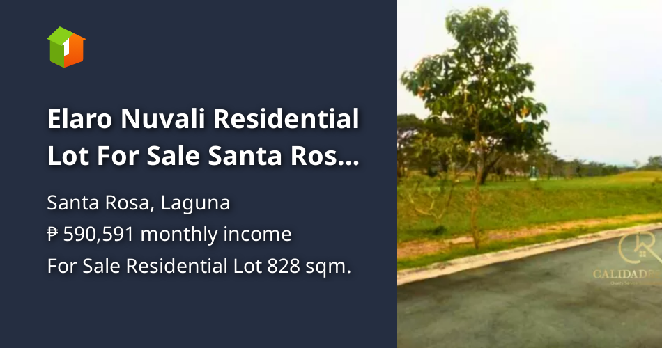 Elaro Nuvali Residential Lot For Sale Santa Rosa, Laguna - CRS0297 ...