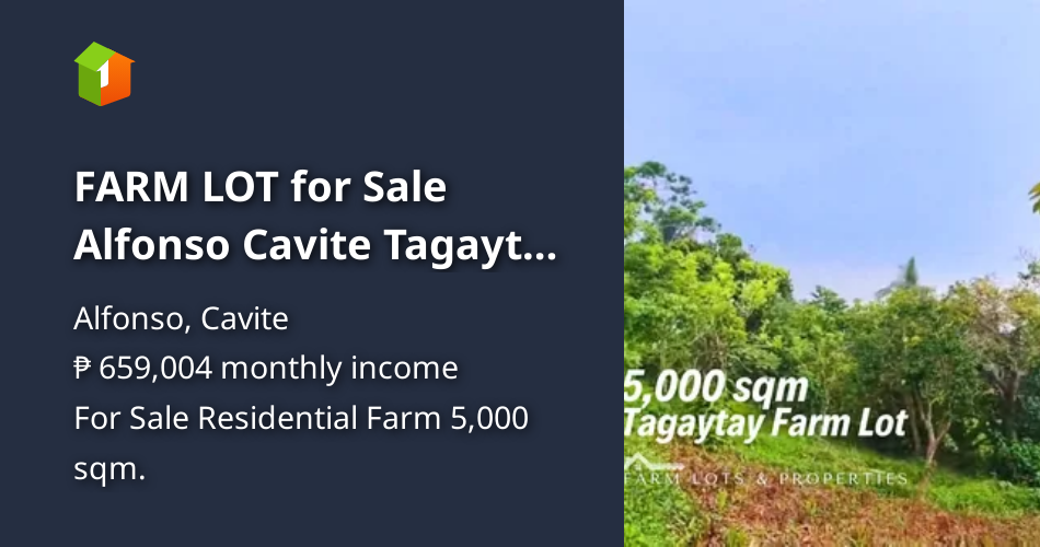 FARM LOT for Sale Alfonso Cavite Tagaytay Road 5,000 sqm [Lots 🚜] (June 2025) in Alfonso, Cavite ...