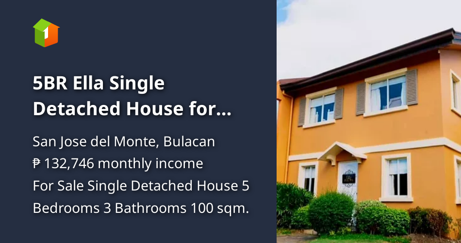 5BR Ella Single Detached House for Sale in San Jose DelMonte [Houses ...