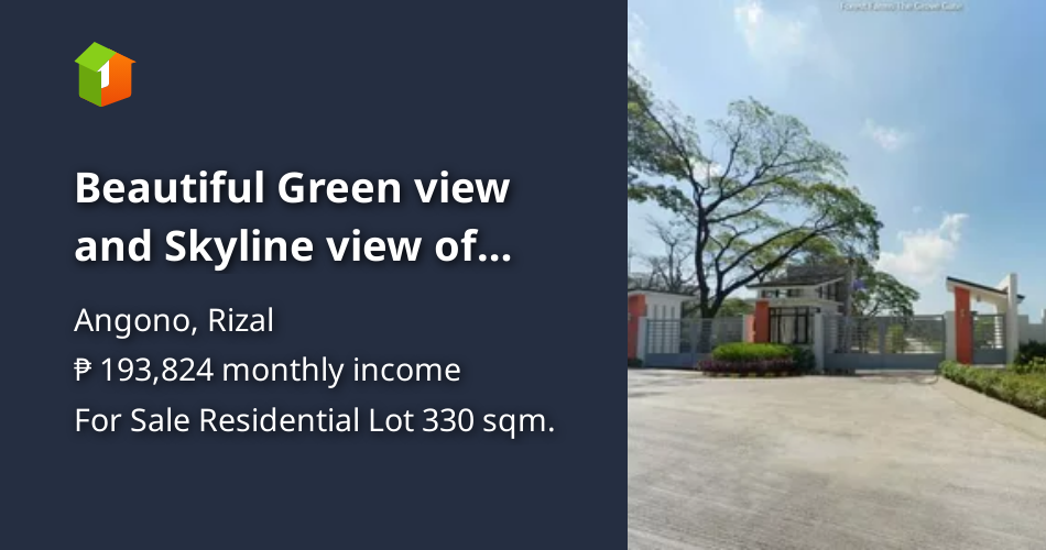 Beautiful Green view and Skyline view of Metro manila & Laguna De bay ...