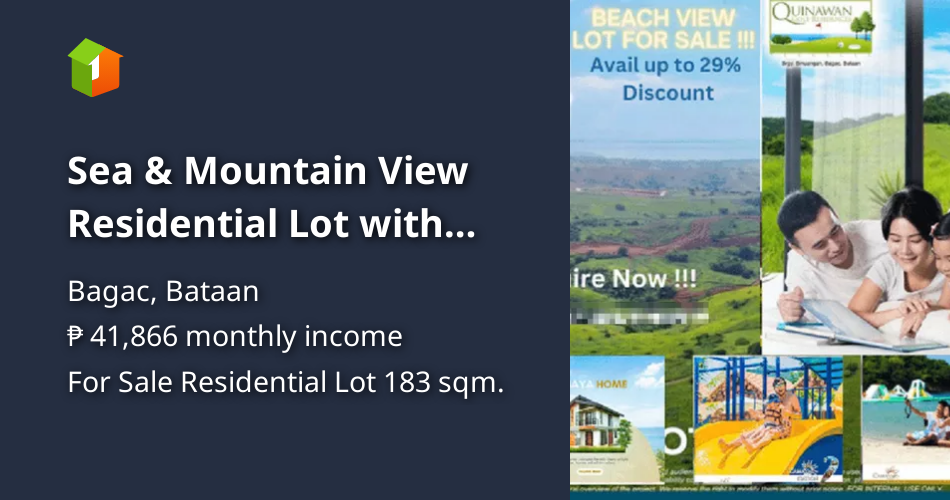 Sea & Mountain View Residential Lot with Beach Resort & a Golf Course ...