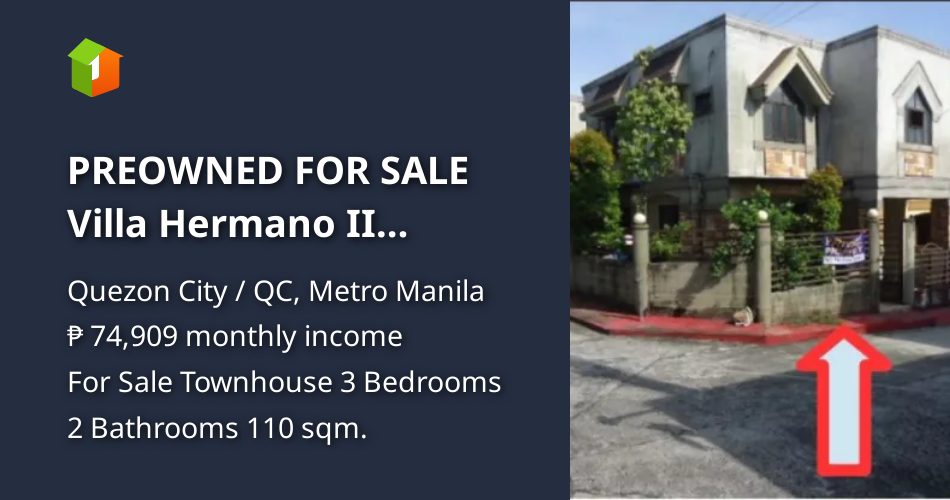 PREOWNED FOR SALE Villa Hermano II Subdivision, Quezon City [Houses and ...