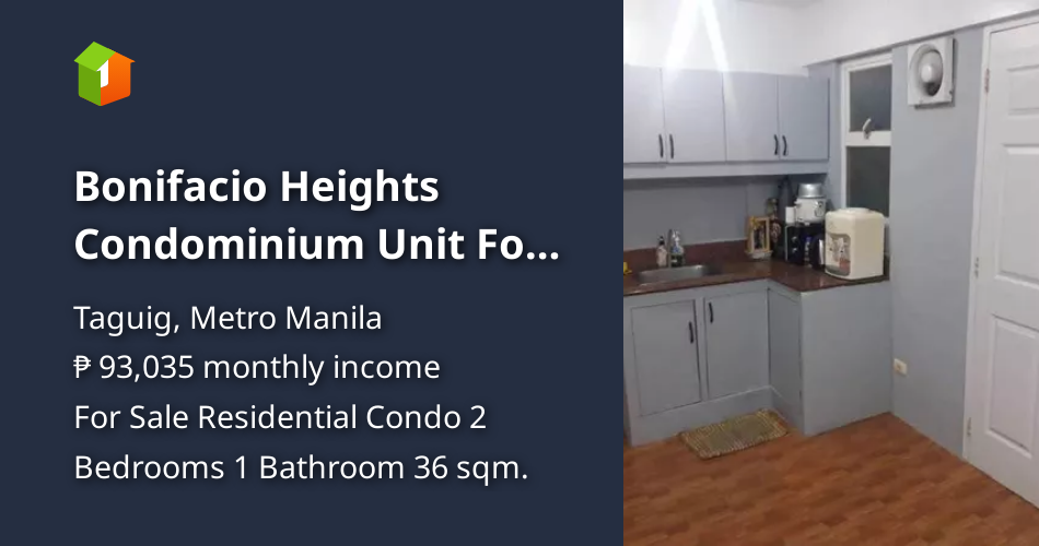 Bonifacio Heights Condominium Unit For Sale [Condos 🏙️] (August 2023 ...