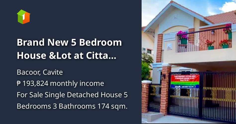 Brand New 5 Bedroom House &Lot at Citta Italia Exclusive Subdivision 25 ...