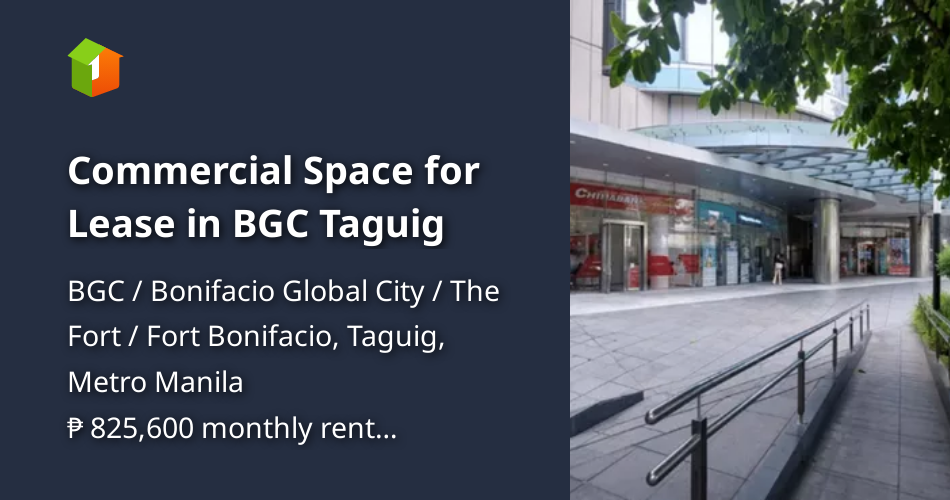 Commercial Space for Lease in BGC Taguig [Commercial Properties 🏭 ...