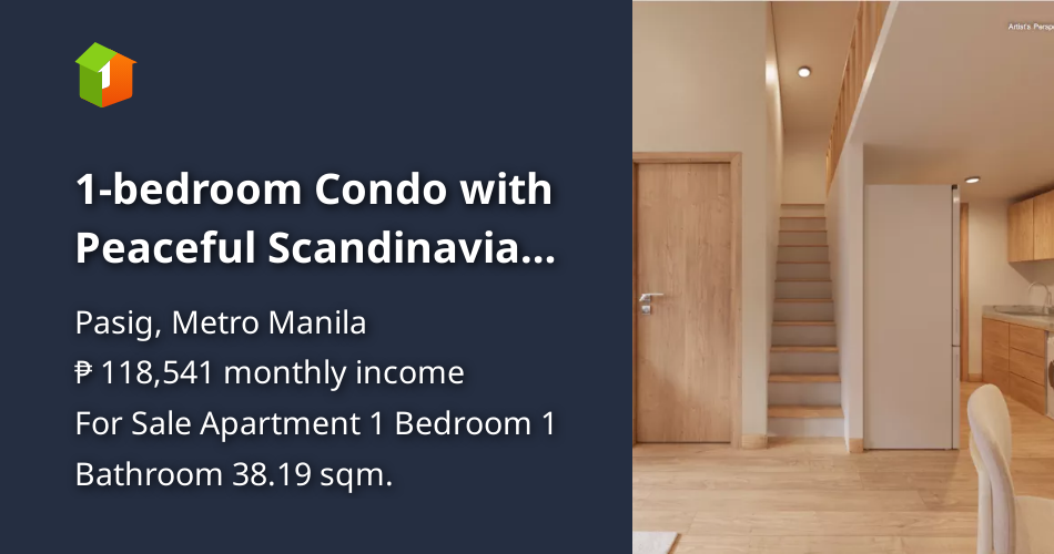1-bedroom Condo with Peaceful Scandinavian Vibe at Lykke Kondo by PH1 World Developer in Pasig ...