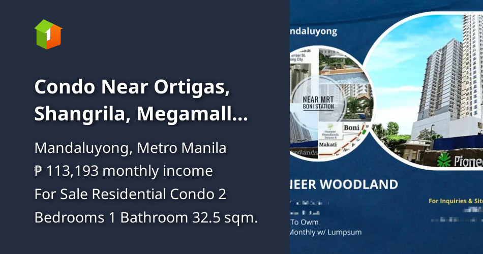 Condo Near Ortigas, Shangrila, Megamall Rent To Own as low as 25K ...