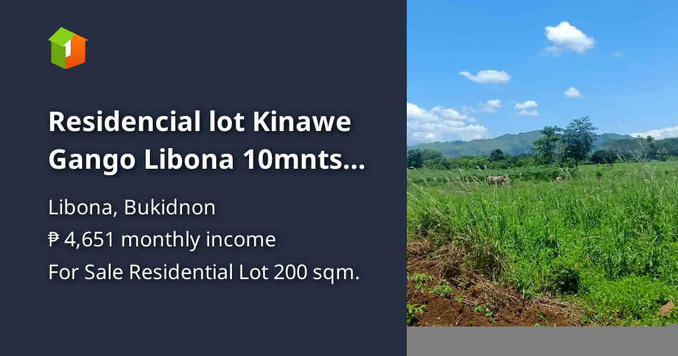 Residencial lot Kinawe Gango Libona 10mnts indahag Near in School 100 ...