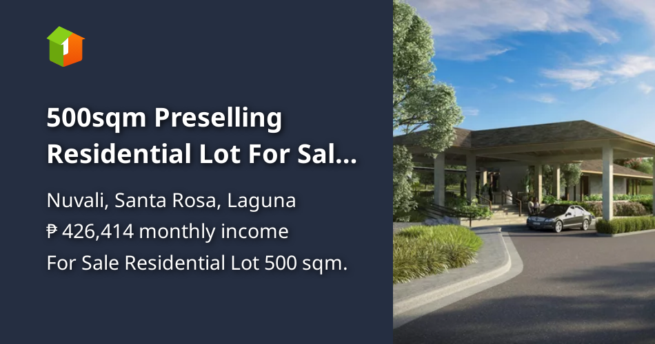 500sqm Preselling Residential Lot For Sale Sereneo Nuvali Santa Rosa ...