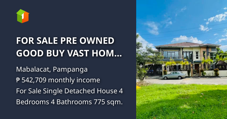 FOR SALE PRE OWNED GOOD BUY VAST HOME IN PAMPANGA NEAR NLEX & CLARK ...