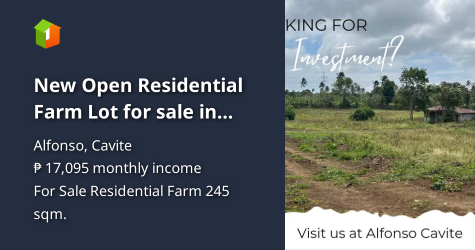 New Open Residential Farm Lot for sale in Alfonso near Tagaytay [Lot 🚜] (April 2024) in Alfonso ...