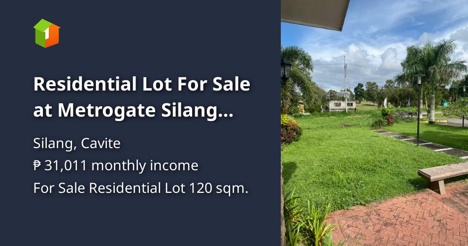 Residential Lot For Sale at Metrogate Silang Estate [Lots 🚜] (November ...
