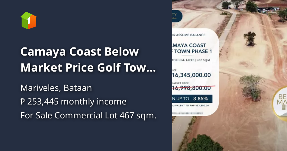 Camaya Coast Below Market Price Golf Town Commercial Lot For Sale ...