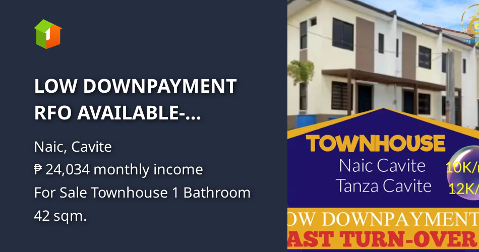 LOW DOWNPAYMENT RFO AVAILABLE-Townhouse For Sale in Naic Cavite [Houses ...