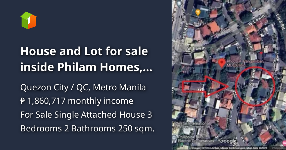House and Lot for sale inside Philam Homes, West Avenue/EDSA, Quezon ...