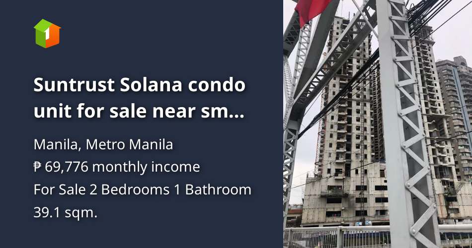 Suntrust Solana condo unit for sale near sm manila [Condos 🏙️] (July ...