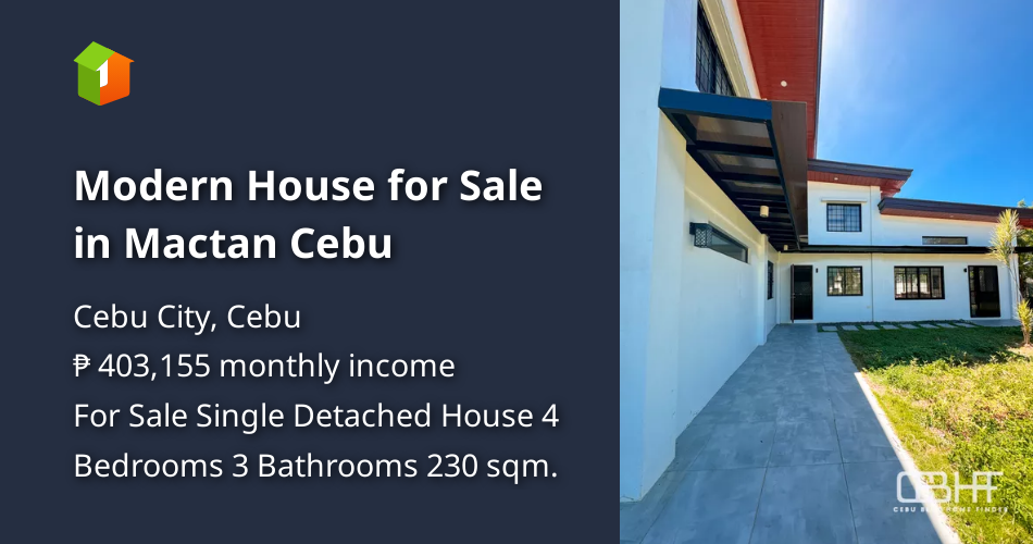 Modern House for Sale in Mactan Cebu [Houses and Lots 🏘️] (June 2025 ...