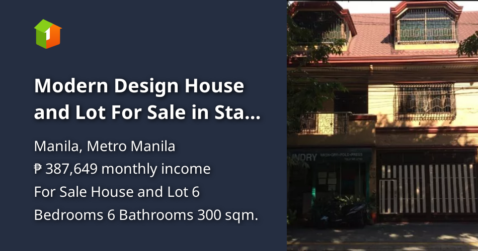 Modern Design House and Lot For Sale in Sta. Cruz Manila PH2258 [Houses ...