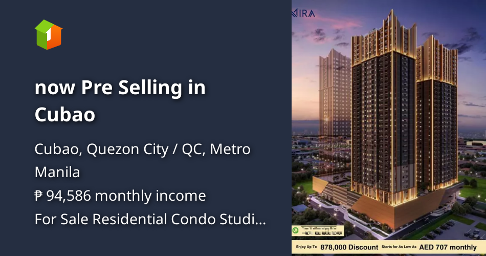 Now Pre Selling in Cubao [Condos 🏙️] (August 2025) in Cubao, Quezon ...