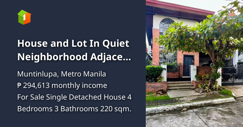 House and Lot In Quiet Neighborhood Adjacent SLEX/Skyway [Houses and ...