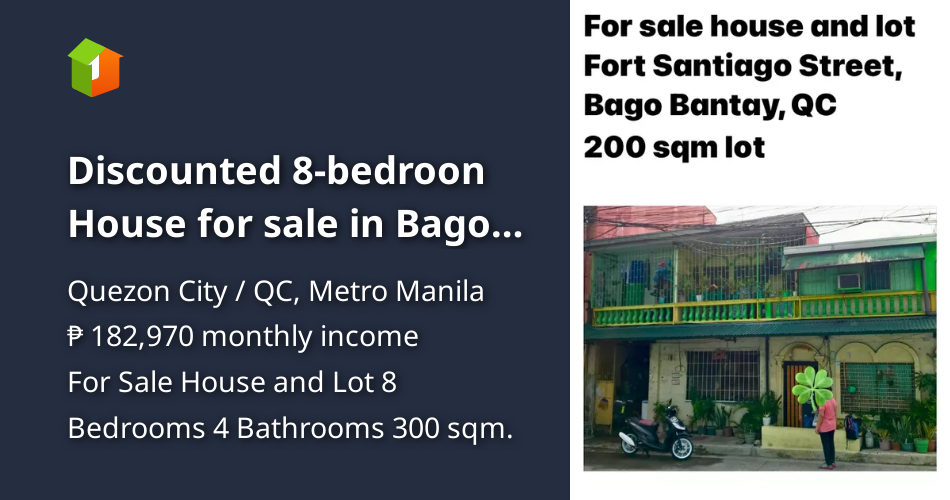 Discounted 8-bedroon House for sale in Bago Bantay Quezon City [Houses ...
