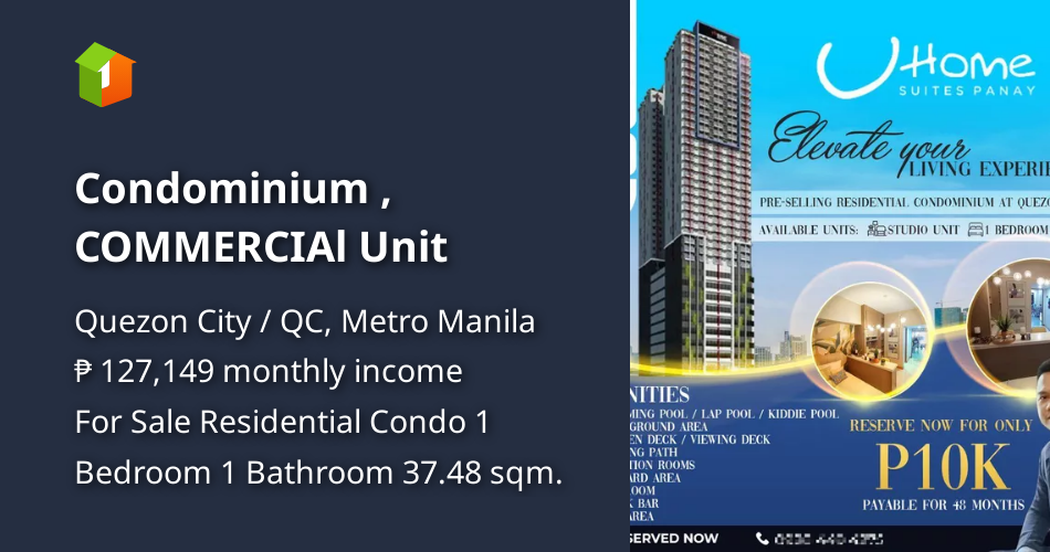 Condominium , COMMERCIAl Unit [Condos 🏙️] (January 2024) in Quezon City ...