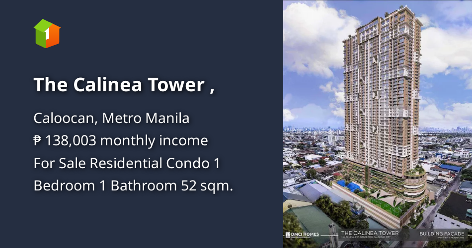 The Calinea Tower , [Condos 🏙️] (March 2025) in Caloocan, Metro Manila ...