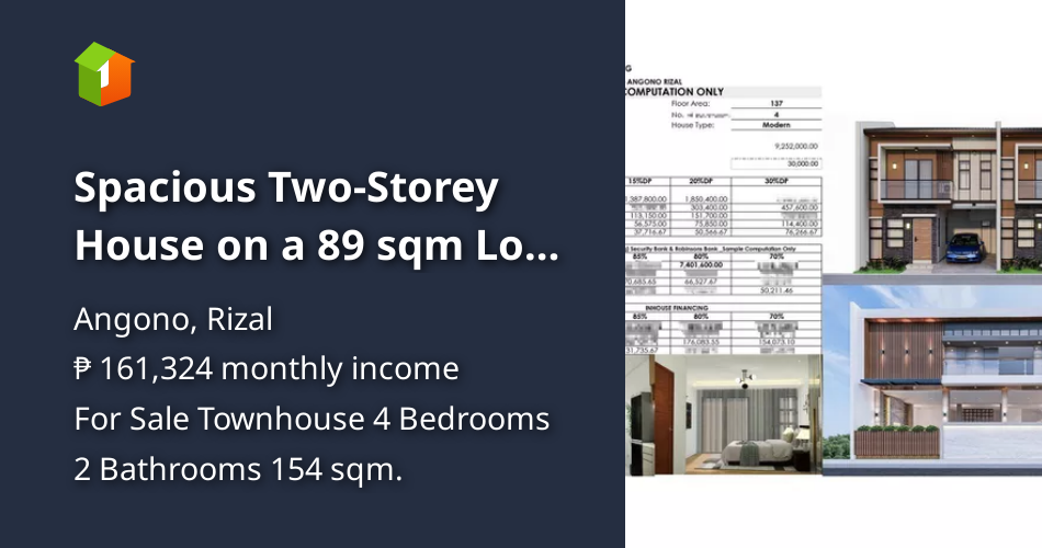 Spacious Two-Storey House on a 89 sqm Lot in Angono, Rizal [Houses and ...