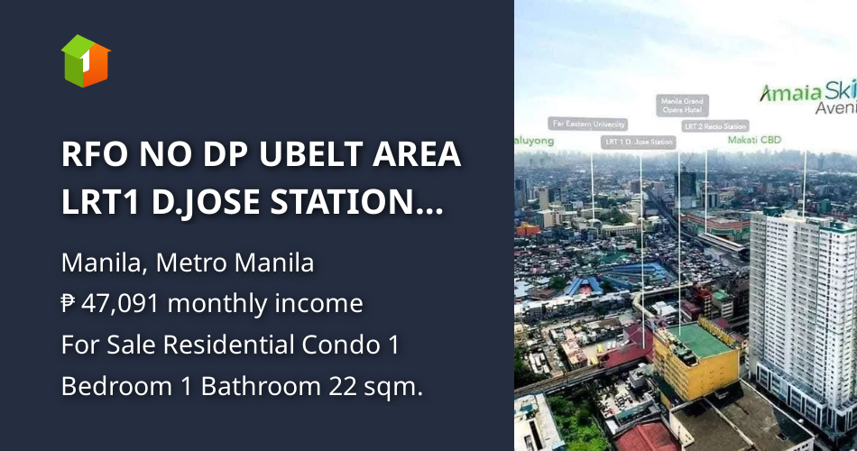 RFO NO DP UBELT AREA LRT1 D.JOSE STATION AND LRT2 RECTO STATION SPREAD ...