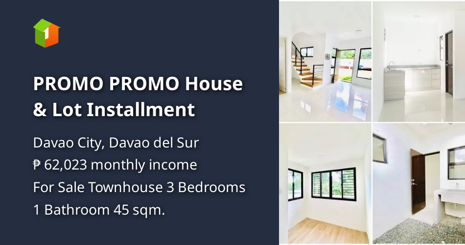 PROMO PROMO House & Lot Installment [Houses and Lots 🏘️] (July 2023) in ...