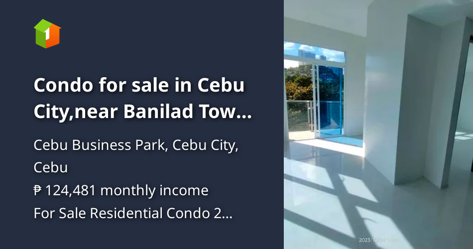 Condo for sale in Cebu City,near Banilad Town Center [Condos 🏙️] (July ...