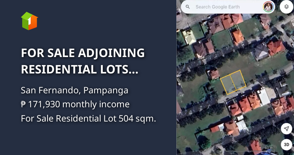 FOR SALE ADJOINING RESIDENTIAL LOTS INSIDE A PRIME SUBDIVISION NEAR SM ...