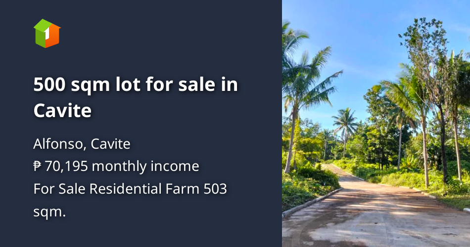 500 sqm lot for sale in Cavite [Lots 🚜] (March 2026) in Alfonso, Cavite ...