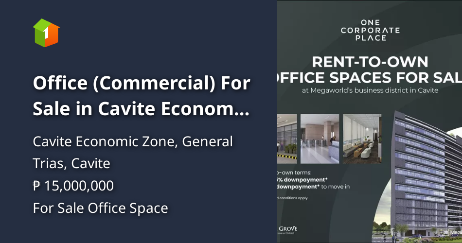 Office (Commercial) For Sale in Cavite Economic Zone General Trias ...