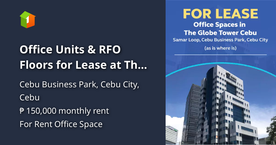 Office Units & RFO Floors for Lease at The • Tower Cebu, Cebu Business ...