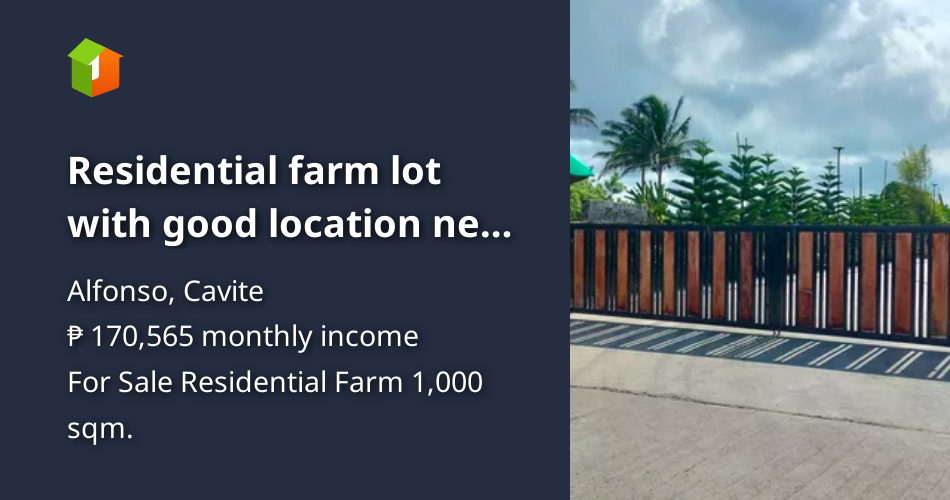 Residential farm lot with good location near Splendido Tagaytay [Lots 🚜] (April 2025) in Alfonso ...