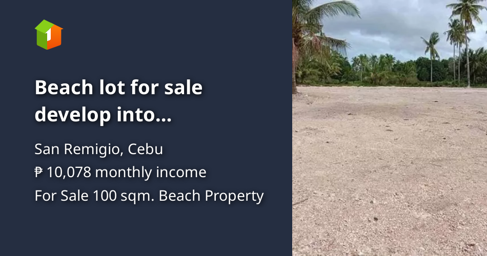 Beach lot for sale develop into subdivision [Beach Properties 🏖️ ...