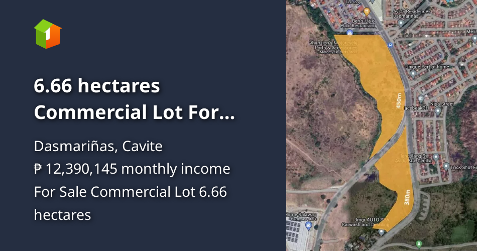 6.66 hectares Commercial Lot For Sale by Ayala Land in Barangay Salawag ...