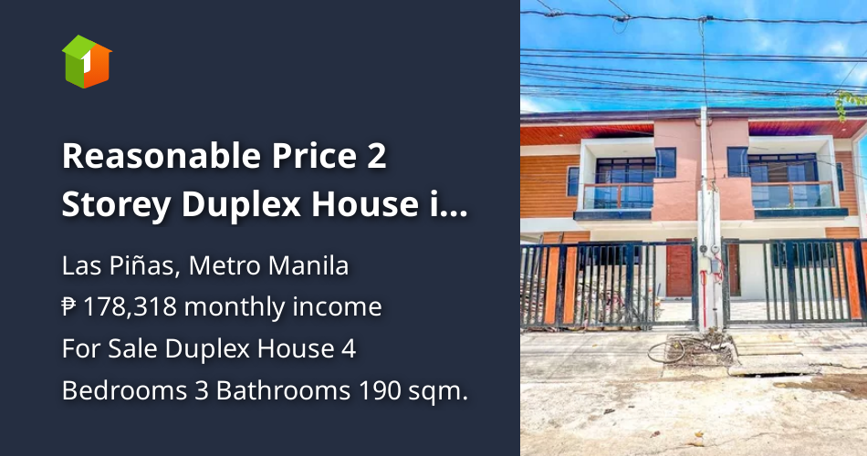 Reasonable Price 2 Storey Duplex House in BF Resort Village Las Pinas ...