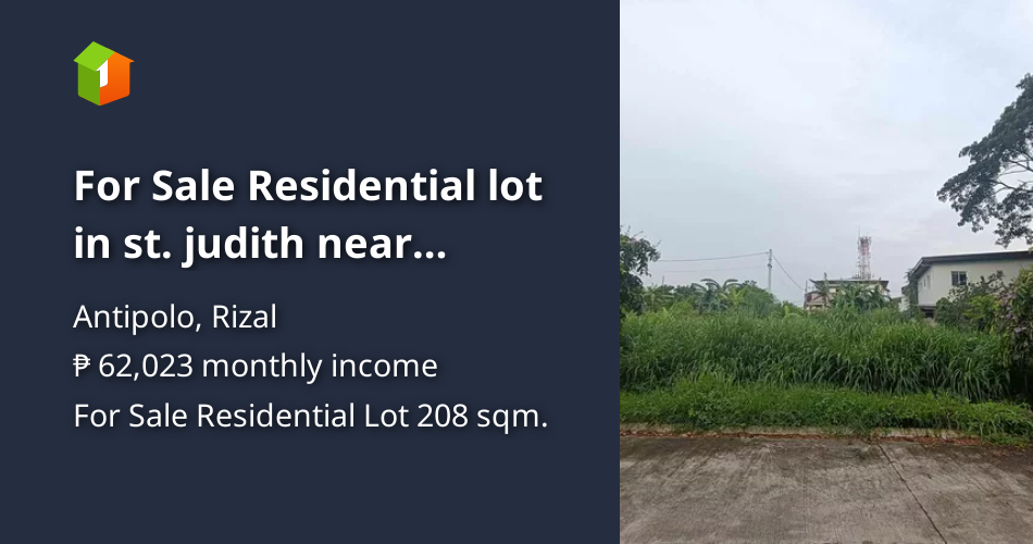 For Sale Residential lot in st. judith near clubhouse [Lots 🚜] (October ...