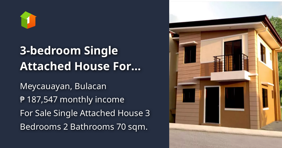 3-bedroom Single Attached House For Sale in Meycauayan Bulacan [Houses ...