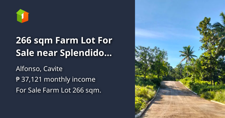 266 sqm Farm Lot For Sale near Splendido Tagaytay with fruit bearing trees [Lots 🚜] (March 2025 ...