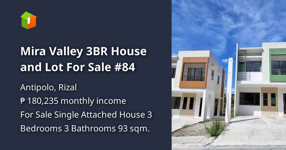 Mira Valley 3BR House and Lot For Sale #84 [House and Lot 🏘️] (June ...