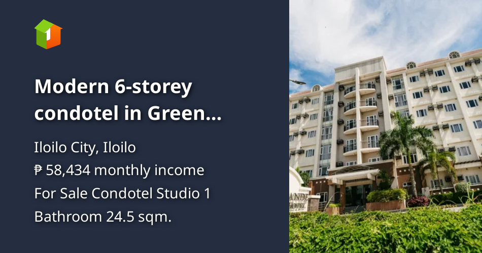 Modern 6-storey condotel in Green Meadows, Jaro with pool, lake views ...
