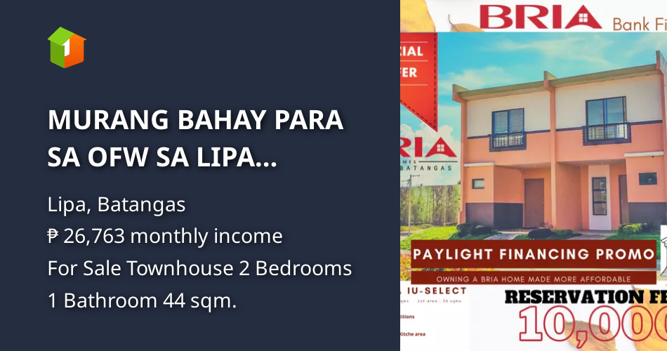 MURANG BAHAY PARA SA OFW SA LIPA BATANGAS [Houses and Lots 🏘️ ...
