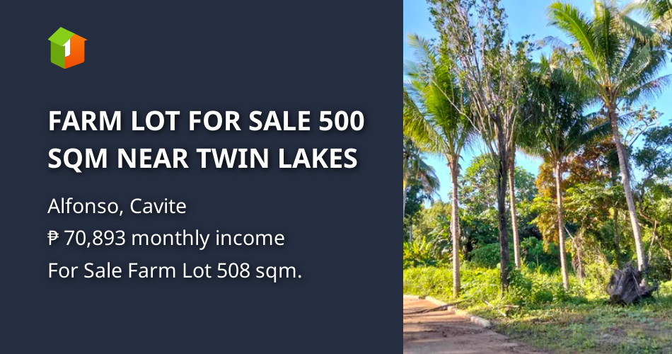 FARM LOT FOR SALE 500 SQM NEAR TWIN LAKES [Lots 🚜] (January 2026) in ...