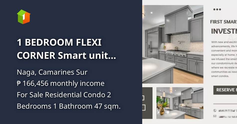 1 BEDROOM FLEXI CORNER Smart unit with balcony [Condos 🏙️] (February ...