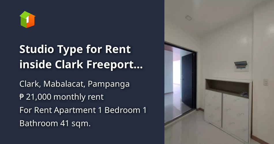 Studio Type for Rent inside Clark Freeport Zone [Condos 🏙️] (January ...